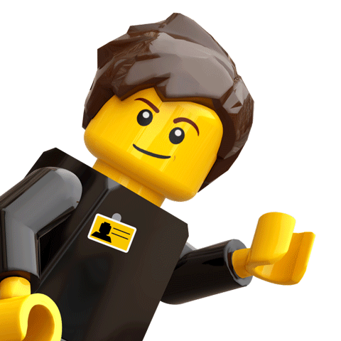 Anamated Waving Lego Brick Oh I Do Like To Be Beside The Seaside...