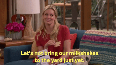 Beth Behrs Milkshake GIF by CBS - Find & Share on GIPHY