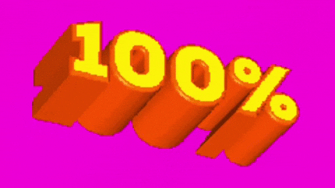 One Hundred Percent GIF by NeighborlyNotary® - Find & Share on GIPHY