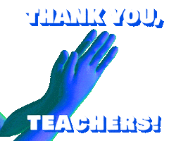 Teachers Day Thank You Sticker by GIPHY Studios Originals for iOS ...