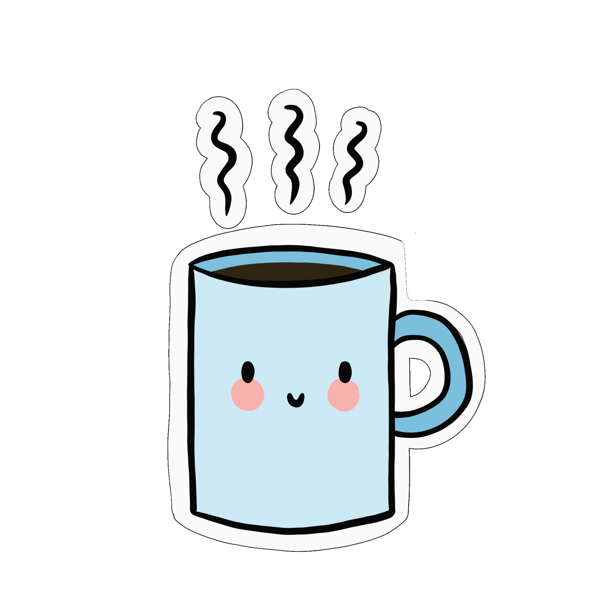 Coffee Drink Sticker by Rafs Design for iOS & Android | GIPHY
