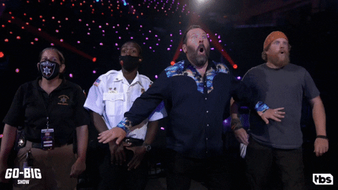 Excited Bert Kreischer GIF by TBS Network - Find & Share on GIPHY