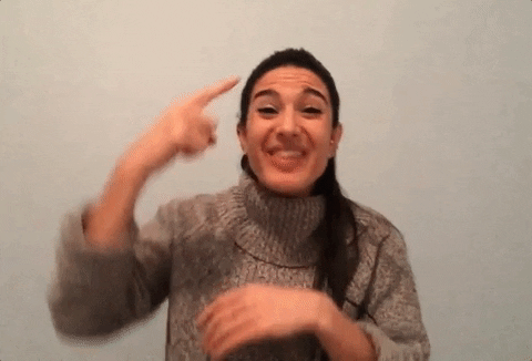 Asl Think Positive GIF - Find & Share on GIPHY