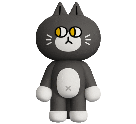 Turn Around Cat Sticker by 궁디팡팡 캣페스타 for iOS & Android | GIPHY