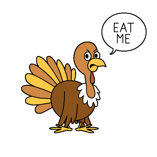 Eat Me Thanksgiving Sticker by Sean Solomon for iOS & Android | GIPHY