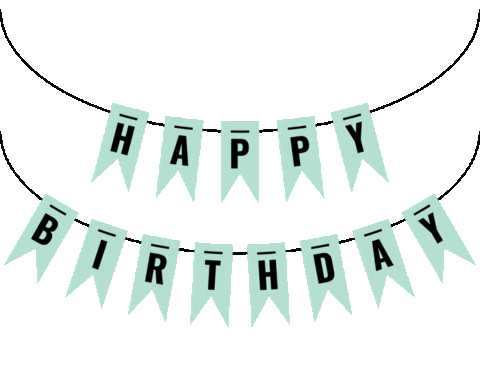 Happy Birthday Banner Sticker by Anders Ruff Workshop for iOS & Android ...