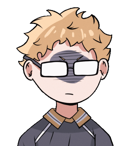 Angry Tsukishima Kei Sticker for iOS & Android | GIPHY
