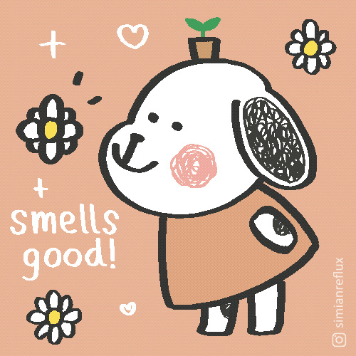 Puppy Smelling GIF by Simian Reflux - Find & Share on GIPHY
