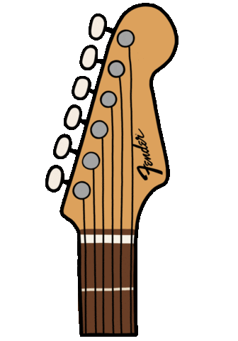 Stay Tuned Guitar Sticker by Fender for iOS & Android | GIPHY