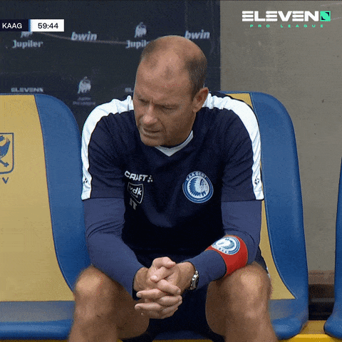 Sad Coach GIF by ElevenSportsBE - Find & Share on GIPHY
