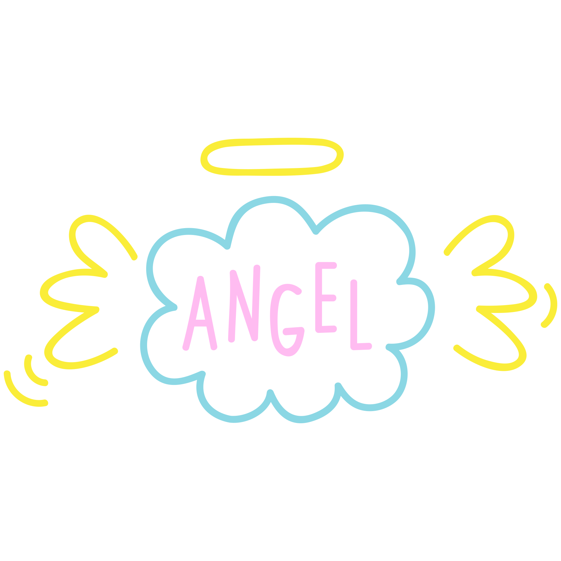 90S Angel Sticker for iOS & Android | GIPHY