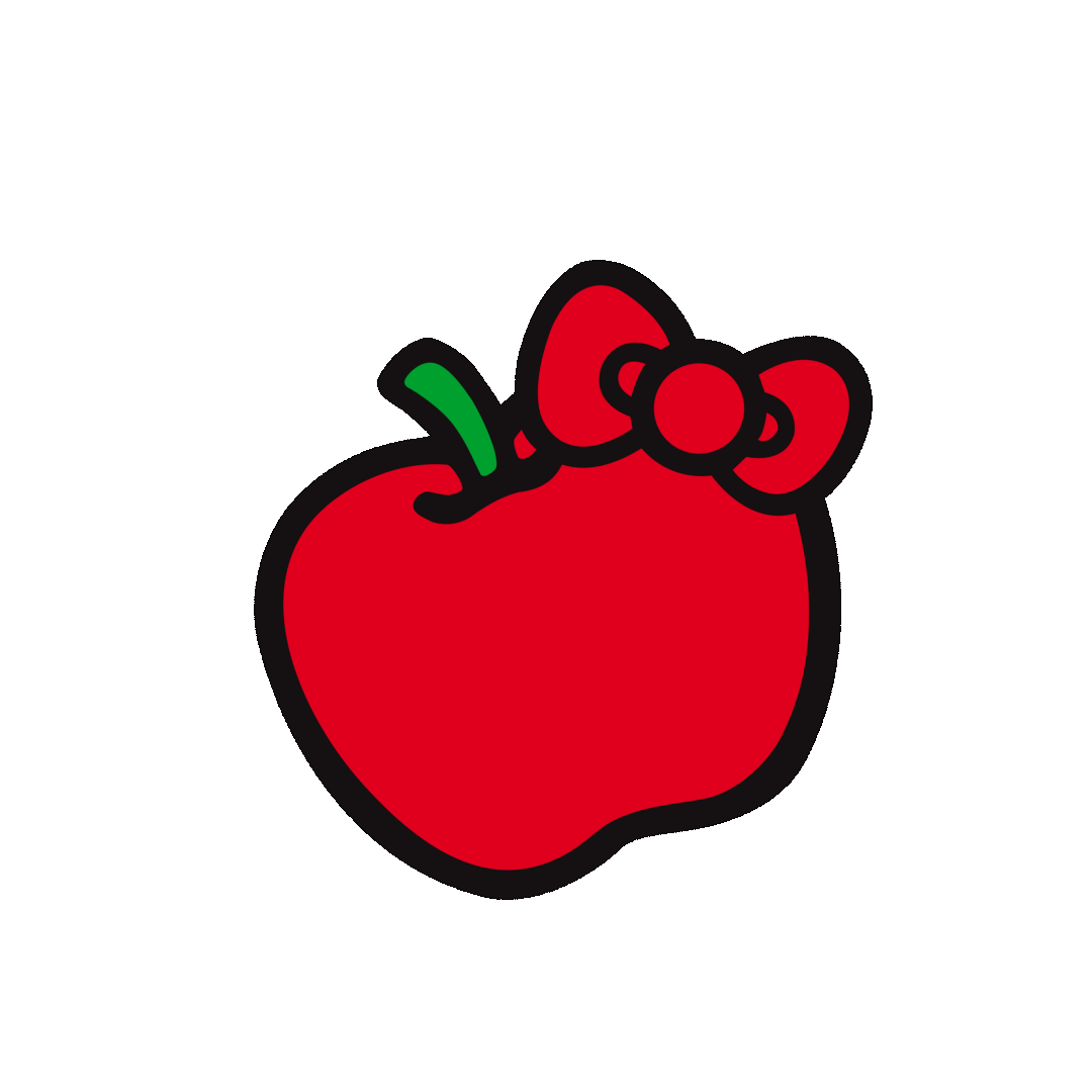 Apple Bow Sticker by Hello Kitty for iOS & Android | GIPHY