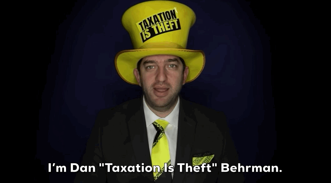 Dan Taxation Is Theft Behrman GIF by GIPHY News - Find & Share on GIPHY