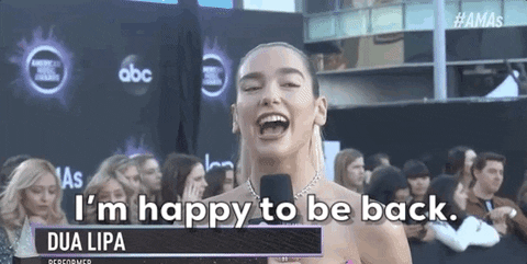 Im Happy To Be Back GIFs - Get the best GIF on GIPHY