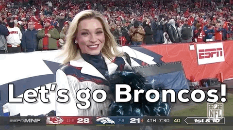 Denver-broncos-cheerleader GIFs - Get the best GIF on GIPHY