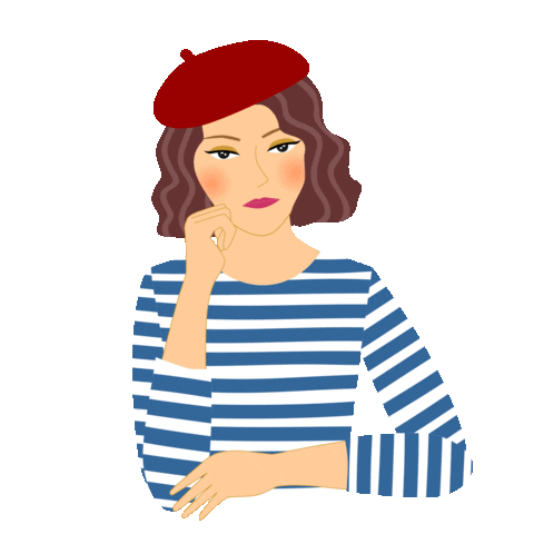 French Love Sticker by Le Kopee for iOS & Android | GIPHY