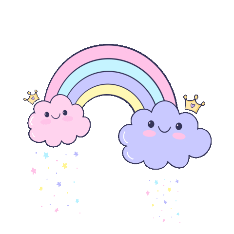 Happy Rainbow Sticker for iOS & Android | GIPHY