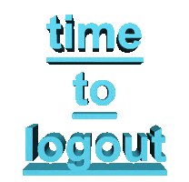Logout Sticker for iOS & Android | GIPHY