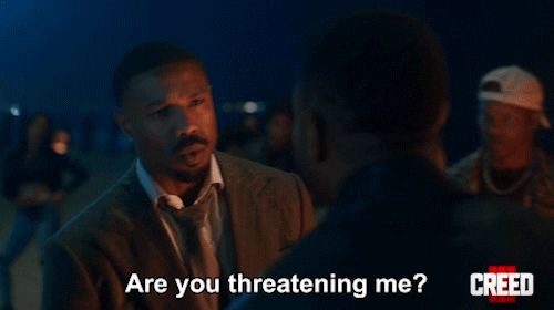 Are You Threatening Me Michael B Jordan GIF by Creed III - Find & Share ...