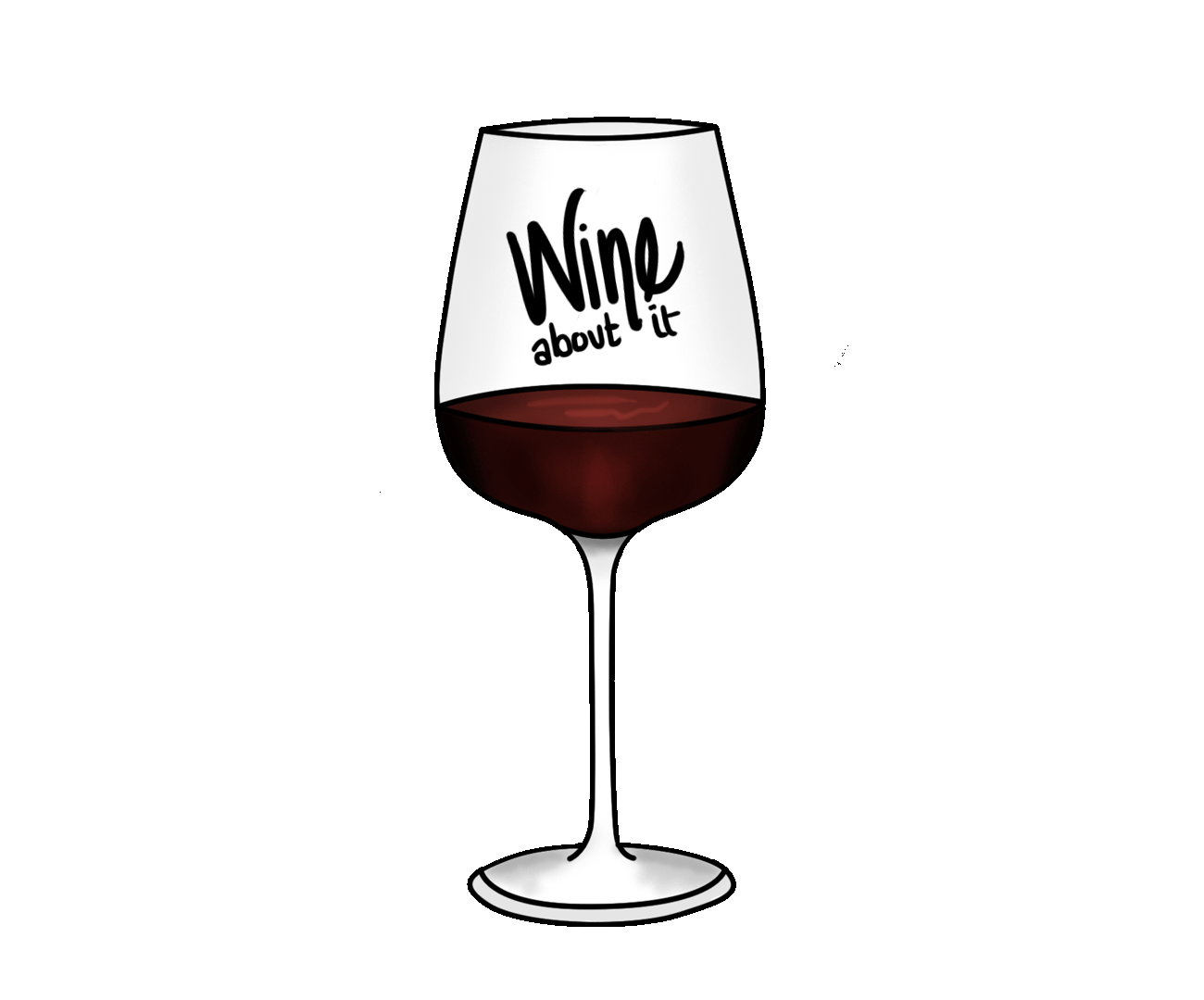 Red Wine Party Sticker by Kristine Lomnes for iOS & Android | GIPHY