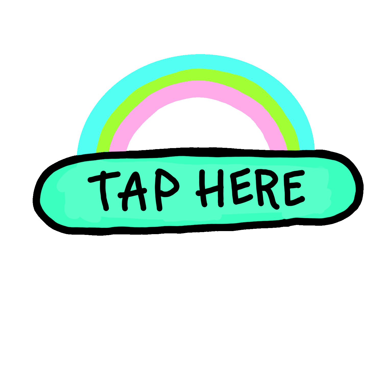 Rainbow Click Sticker by GumiPoni for iOS & Android | GIPHY