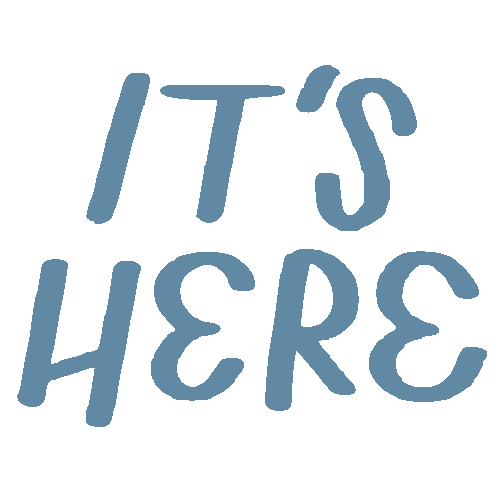 Its Here Sticker by CAUSEBOX for iOS & Android | GIPHY