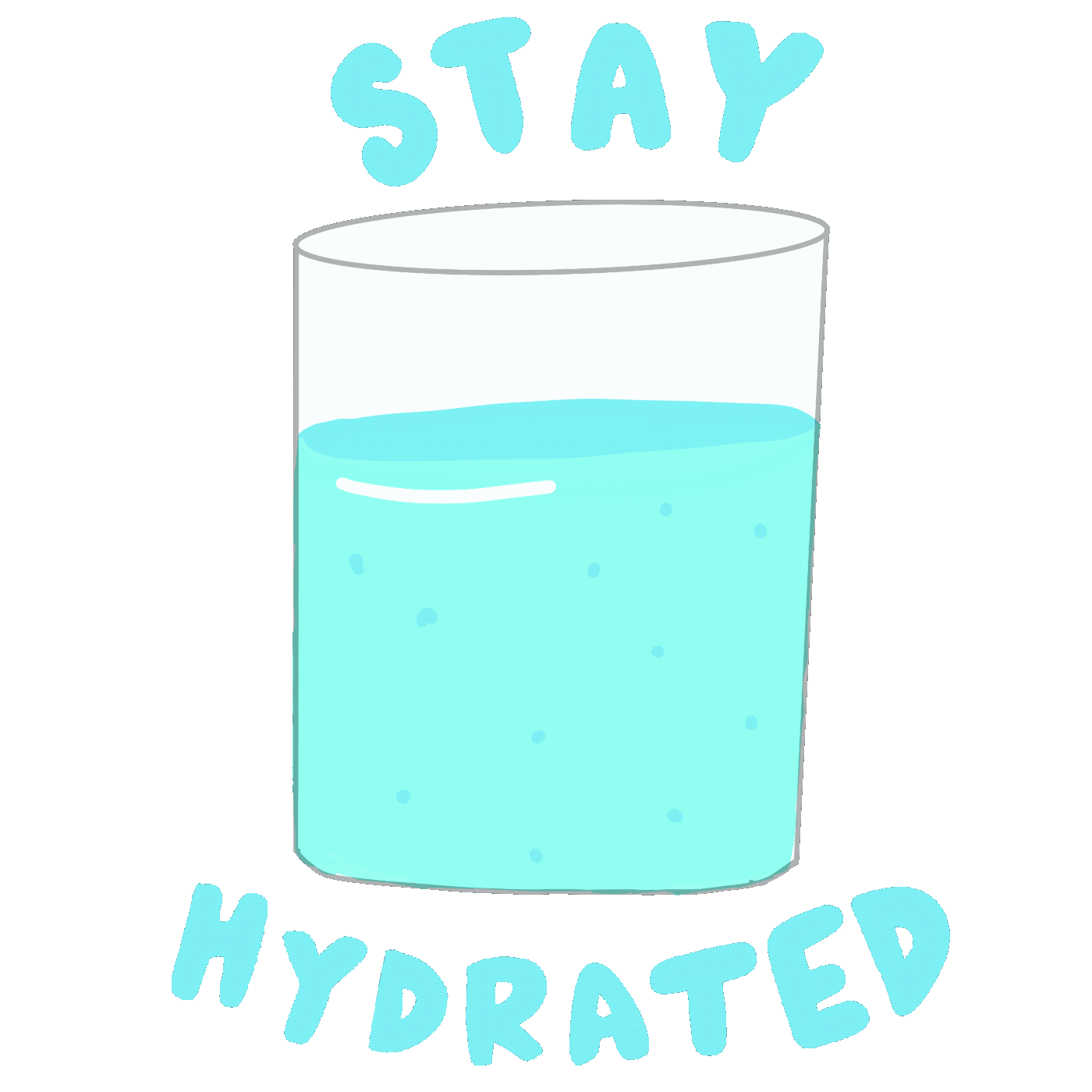 Stay Hydrated Drink Water Sticker by megan motown for iOS & Android | GIPHY