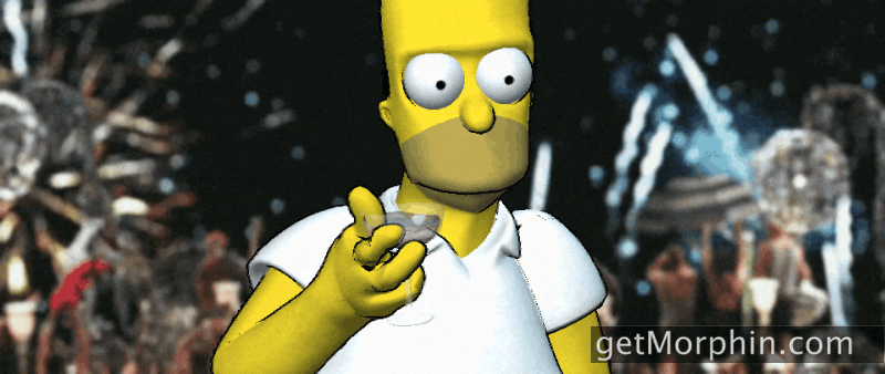 Homer Simpson Cheers GIF by Morphin - Find & Share on GIPHY