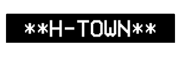 H Town Text Sticker for iOS & Android | GIPHY