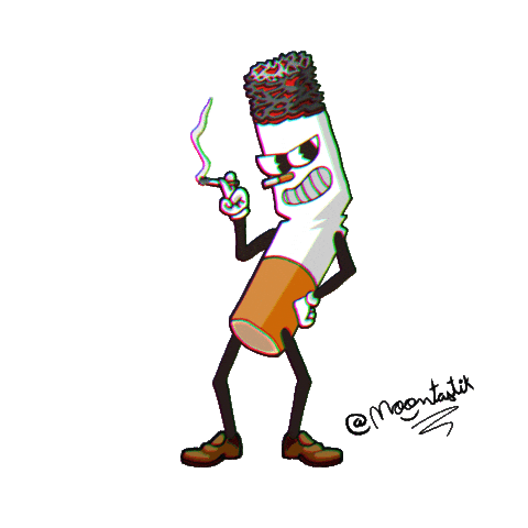 Cartoon Smoking Sticker for iOS & Android | GIPHY