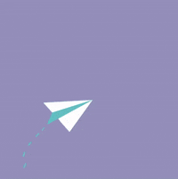 Paper Airplane Flying Gif
