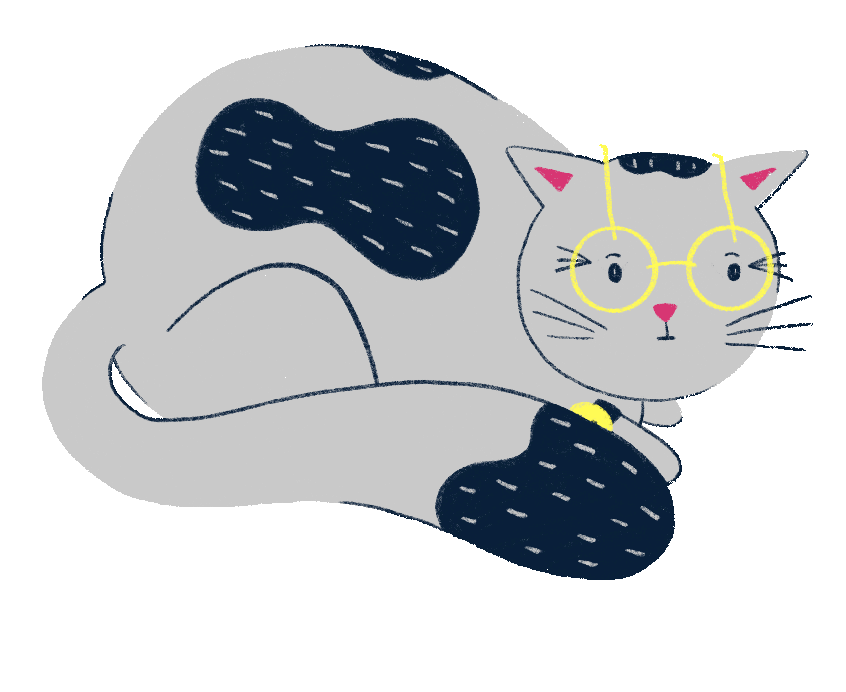 Tired Cat Sticker by Quarks for iOS & Android | GIPHY