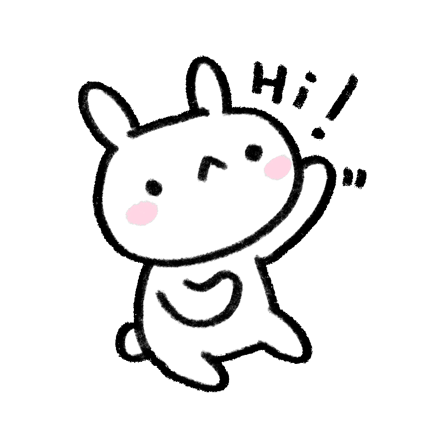 Bunny Hello Sticker by vobot for iOS & Android | GIPHY