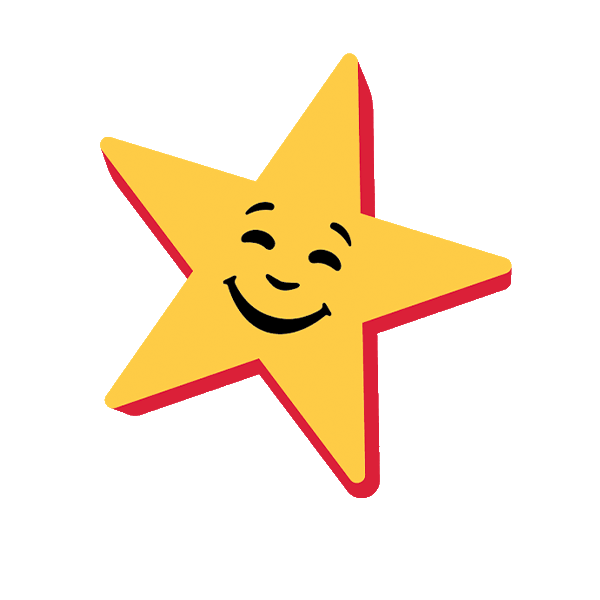 Happystar Whatever Sticker by Carl's Jr. for iOS & Android | GIPHY