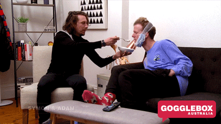 Best Friends Help GIF by Gogglebox Australia - Find & Share on GIPHY