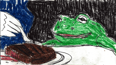 Frog Eating Frog Gif