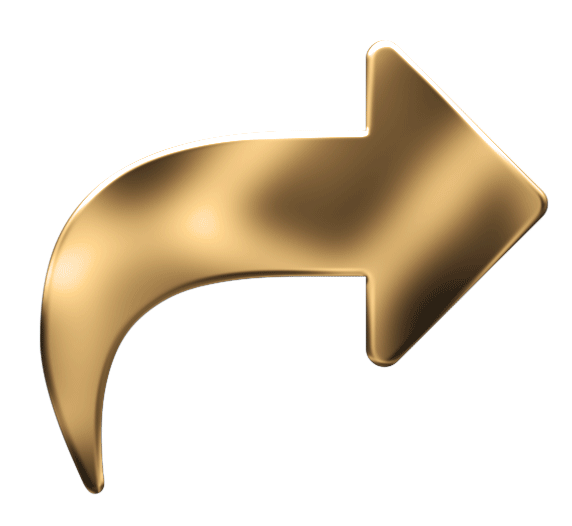 Gold Arrow Sticker by Velvet Lashes for iOS & Android | GIPHY