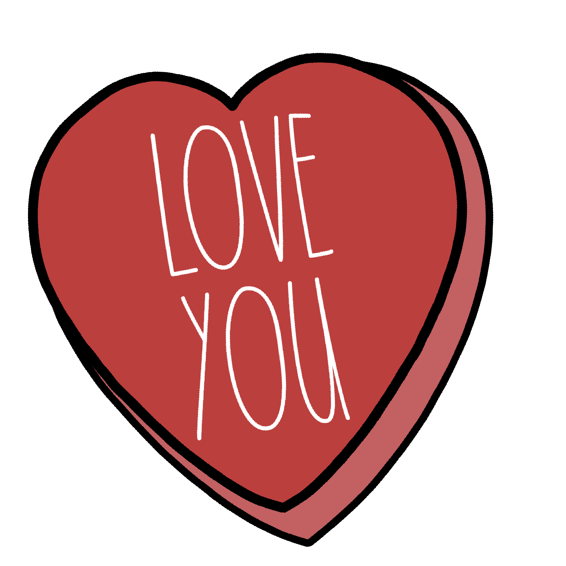 I Love You Heart Sticker for iOS & Android | GIPHY