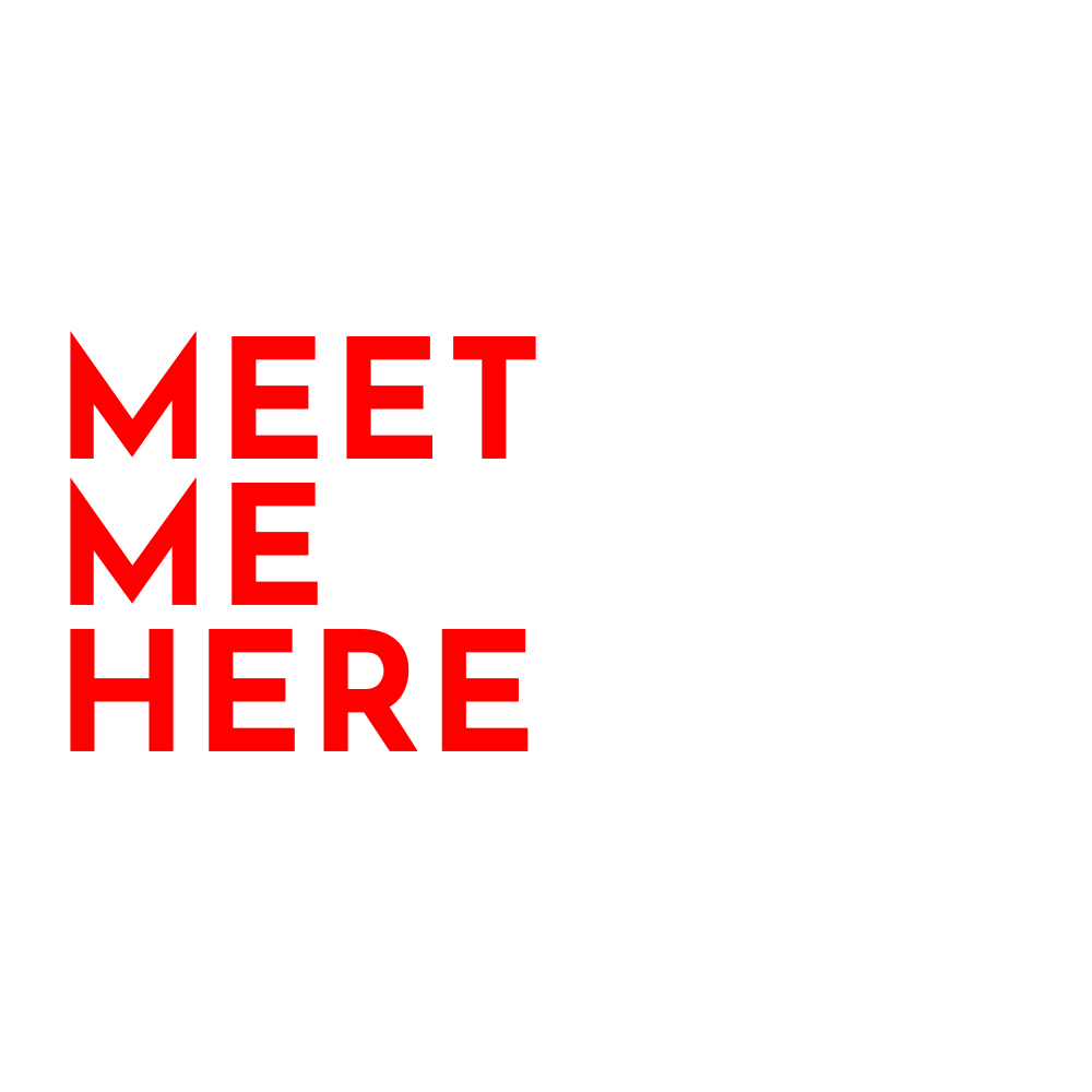Meet Me Here Sticker by clever fit for iOS & Android | GIPHY