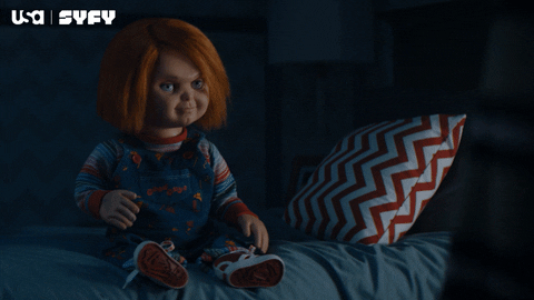 Chucky GIF by SYFY - Find & Share on GIPHY