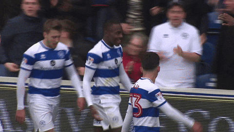 High Five Bright Osayi-Samuel GIF by QPR FC - Find & Share on GIPHY