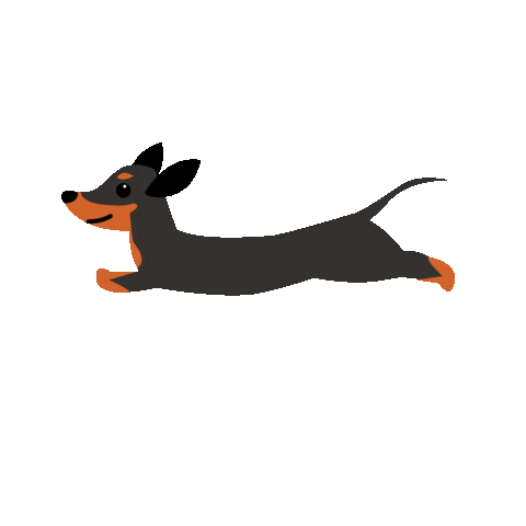 Dog Run Sticker for iOS & Android | GIPHY