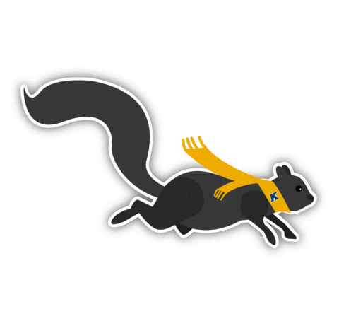 Kent State Squirrel Sticker by Kent State University for iOS & Android ...