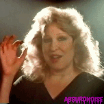 Bette Midler 80S GIF by absurdnoise - Find & Share on GIPHY