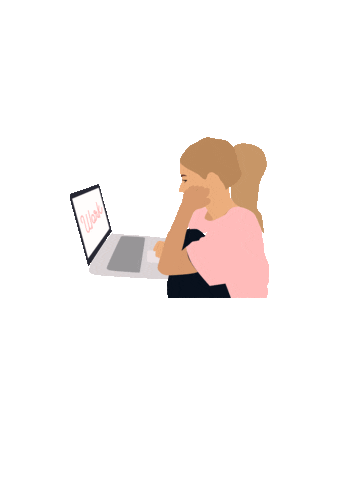 Girl Working Sticker for iOS & Android | GIPHY