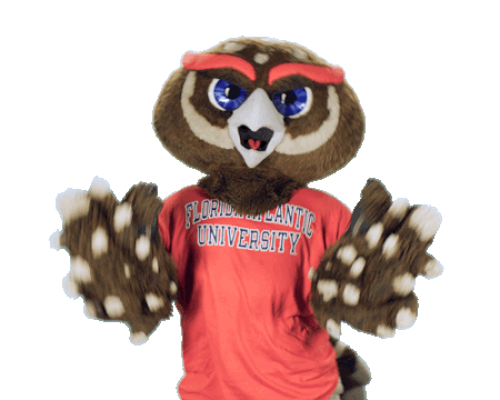 Fau Owlsley Sticker by Florida Atlantic University for iOS & Android ...