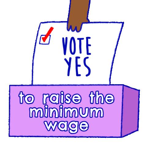 8 Stickers for Raise the Minimum Wage by INTO ACTION | GIPHY
