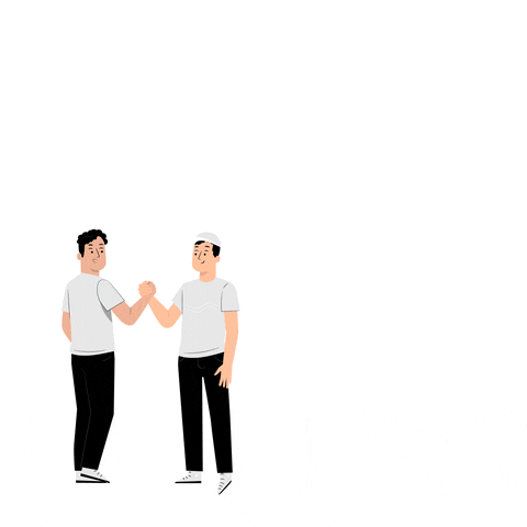 Two Men Holding Hands Gif
