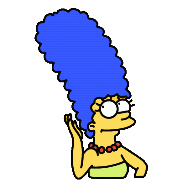Glow Marge Simpson Sticker for iOS & Android | GIPHY