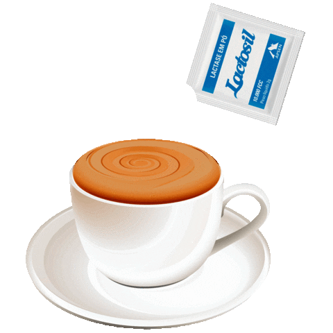 Caf Capuccino Sticker by Digeliv for iOS & Android | GIPHY